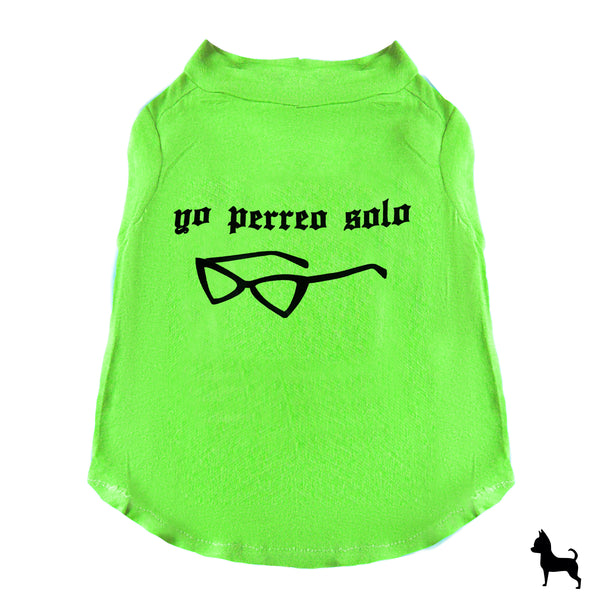 Ropa para perros, playera yo perreo solo – Benito Moda para tu mascota